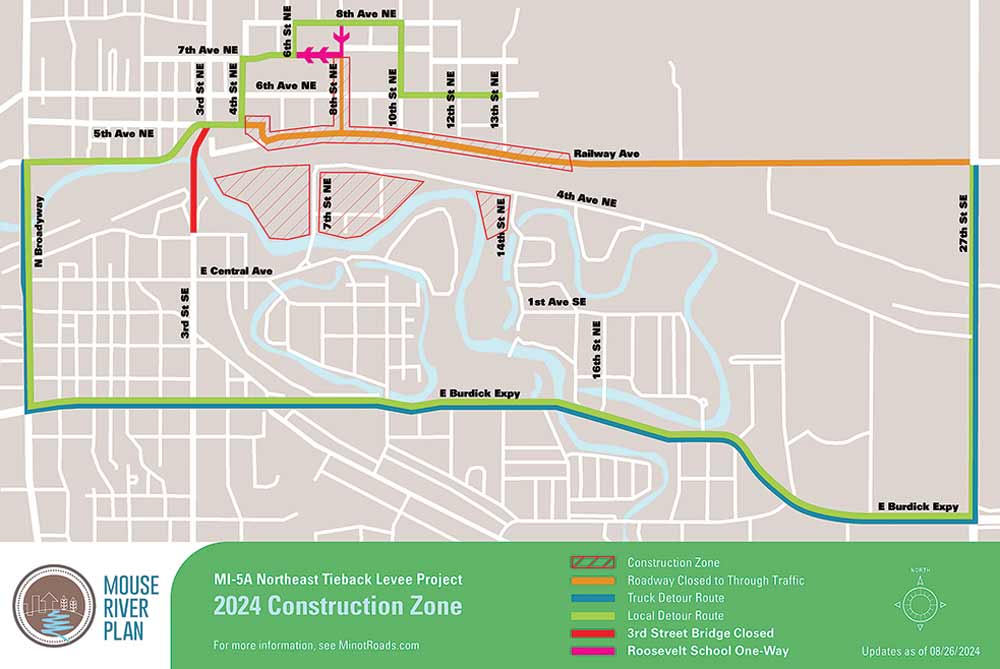 Flood project road changes to impact Roosevelt school | News, Sports ...